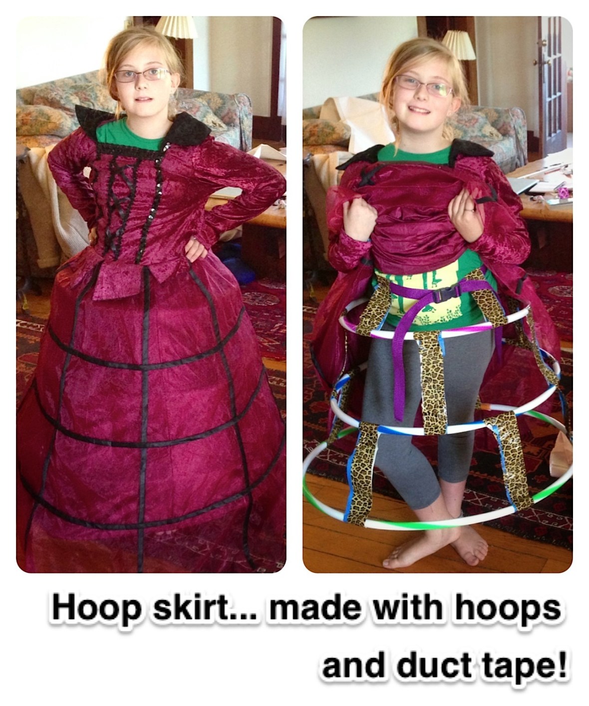 Hoop skirt — made with real hoops! | blog.kriegsman.org